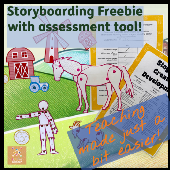 Storyboarding "Farm" Freebie with lesson plan and Stages of Creative ...